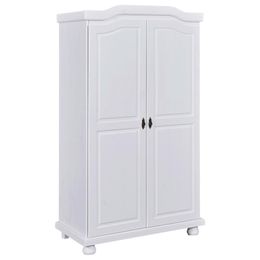 Mid.you Dreht&uuml;renschrank Interlink Hedda, Wei&szlig;, Kiefer, 4 F&auml;cher, 104x180x56 cm, Blauer Engel, BQ - B&uuml;ndnis f&uuml;r Qualit&auml;t, Made in Germany, Schlafzimmer, Kleiderschr&auml;nke, Dreht&uuml;renschr&auml;nke