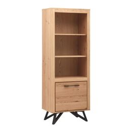 Vitrine Emilio Eichefarben/Schwarz MDF