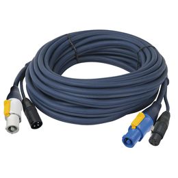 Showtec DAP powerCON/XLR M - powerCON/XLR F - DMX / Strom - 10 m