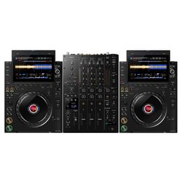 AlphaTheta 2x CDJ-3000X Professional DJ multi player + AlphaTheta DJM-V5 - 3 Channel Mixer