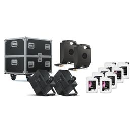 MAGIC FX ECO2JET SET - 2x spezielle Nebelmaschine f&uuml;r CO2-&auml;hnliche Effekte + Case + Zubeh&ouml;r + 8x Indoor Fluid