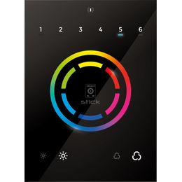 Nicolaudie S.T.I.C.K.-CW4 1024ch, Glass, USB, WIFI, Color wheel, 36 Scenes, 1 Zone