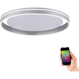 LED Deckenleuchte "Q-VITO", stahlfarben, 1, &Oslash; 59cm, 1 Stk., NEUHAUS Q SMART HOME LIGHTS, Leuchten, LED Deckenleuchte