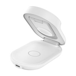 Belkin Wireless Charger "UltraCharge Faltbare magnetische 3-in-1-Ladestation mit Qi2 25W", wei&szlig;, B:10cm H:7cm T:10cm, Ladeger&auml;te