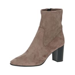 Stiefelette Caprice "Caprice Stiefelette Lederimitat", Damen, Gr. 41, beige (taupe), Lederimitat, Schuhe Stiefelette