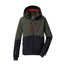 Skijacke Killtec "KSW 201 BYS SKI JCKT", Jungen, Gr. 140, olivgr&uuml;n, Obermaterial: 100% Polyester.Futter: 100% Polyester.F&uuml;llung: 100% Polyester, Jacken Skijacke, Stylische, wasser- und winddichte Skijacke mit reflektierenden Details