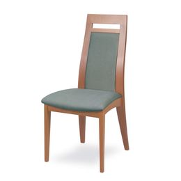 Esszimmerstuhl Home Affaire "CLIO", buche, watergr&uuml;n, buche natur, watergr&uuml;n, B:48cm H:101cm T:58cm, Massivholz, St&uuml;hle, Esszimmerstuhl, Stuhl mit wasserabweisender Stoff