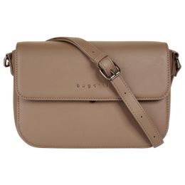 Umh&auml;ngetasche Bugatti "ALMATA", Damen, Gr. B/H/T: 25cm x 17cm x 9cm onesize, beige (sand), Kunstfaser, leicht gl&auml;nzend, unifarben, Taschen Umh&auml;ngetasche