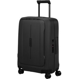 Hartschalen-Trolley Samsonite "ESSENS, verschiedene Gr&ouml;&szlig;en und Farben", Gr. B/H/T: 40cm x 55cm x 20cm 39 l, grau (graphite), Polypropylen, Strukturmuster, Koffer, mit robustem Polypropylen-Geh&auml;use, mit mehreren F&auml;chern