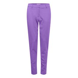 Stoffhose Ichi "Casual IHKATE", Damen, Gr. M, N-Gr, lila (chive blossom), Obermaterial: 74% Polyester PES. 22% Viskose CV. 4% Elasthan EL., Hosen Stoffhose