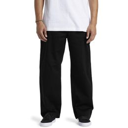 Chinos DC Shoes "Worker Baggy", Herren, Gr. 28(XS) / L&auml;nge 32(M), L&auml;nge 34, schwarz, Obermaterial:99% Walkfrottier, 1% Elasthan;, Hosen