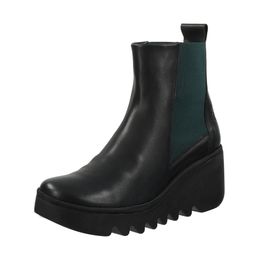 Stiefelette Fly London "Fly London Stiefelette Leder/Textil", Damen, Gr. 42, schwarz, Leder, Textil, Schuhe Stiefelette