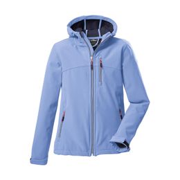 Softshelljacke Killtec "Girls Softshelljacke", M&auml;dchen, Gr. 128, lila (lavendel), Oberseite: 100% Polyester.R&uuml;ckseite: 100% Polyester.Futter: 100% Polyester, Jacken Softshelljacke, Wasserabweisend, verstellbare Kapuze u &Auml;rmel, Fleece-Innenfutter