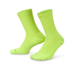 Kniestr&uuml;mpfe Nike "U NK LTWT RUN CREW 1PR - 200", Damen, Gr. L (42/45), volt, bright, Obermaterial: 62% Polyester, 33% Nylon, 5% Elasthan, Socken Kniestr&uuml;mpfe