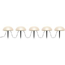 LED Solarleuchte OTTO HOME "Primala, LED-Solar Gartensteckerr, 5er Set, halbkugeln", wei&szlig;, &Oslash;:15cm, Leuchten, mit Erdspie&szlig;en