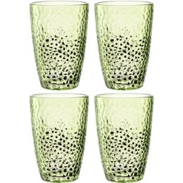 Gl&auml;ser-Set Leonardo "MATERA", gr&uuml;n, H:12cm &Oslash;:8,4cm, Glas, Trinkgef&auml;&szlig;e, 340 ml, 4-teilig
