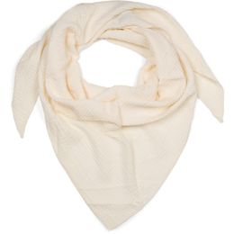 Dreieckstuch styleBREAKER "Musselin Dreiecktuch Einfarbig", Damen, wei&szlig; (creme), Obermaterial: 100% Baumwolle CO., Modisch, Modet&uuml;cher