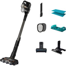 Philips Nass-Trocken-Akkusauger "XC8347/01 SpeedPro Max Aqua Plus", schwarz (schwarzes titan), B:38,4cm H:18,6cm T:79,2cm, Akkusauger, mit 80 Minuten Laufzeit, Wischfunktion und 360-Saugd&uuml;se