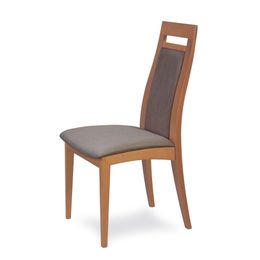 Esszimmerstuhl Home Affaire "CLIO", buche, taupe, buche natur, taupe, B:48cm H:101cm T:58cm, Massivholz, St&uuml;hle, Esszimmerstuhl, Stuhl mit wasserabweisender Stoff