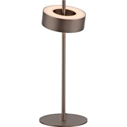 LED Tischleuchte "Q-ROTATE", schwarz, metal braun, 1, &Oslash; 16cm H: 40cm, 1 Stk., NEUHAUS Q SMART HOME LIGHTS, Leuchten, LED Tischleuchte