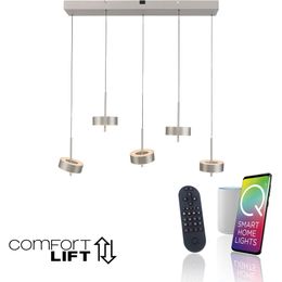 LED Pendelleuchte "Q-ROTATE", aluminiumfarben, 5, 1 Stk., NEUHAUS Q SMART HOME LIGHTS, Leuchten, LED Pendelleuchte
