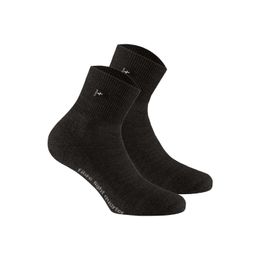 Kurzsocken Rohner Socks "Socken 2er Pack", Damen, Gr. 44-46, schwarz, Obermaterial: 42% Wolle mw. 41% Polyamid PA. 15% Polypropylen PP. 2% Elasthan EL., Socken