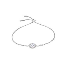 Silberarmband Fossil "Schmuck Geschenk Silber 925 Armschmuck", bunt (silberfarben, wei&szlig;), Armb&auml;nder, Damen, 21,6cm, Silber 925 (Sterlingsilber), Silberarmband, mit Zirkonia (synth.) - mit Perlmutt