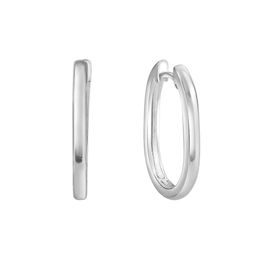 Paar Creolen Vivance "925-Sterling Silber rhodiniert", wei&szlig;, Ohrringe, Damen, one-size, Silber 925 (Sterlingsilber)