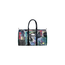 Reisetasche DOGO "Reisetasche Snugline - I Need Art Handgep&auml;ck Reisetasche", Gr. B/H/T: 57cm x 30cm x 21cm onesize, gr&uuml;n, Kunstleder, Taschen Reisetasche, Handgefertigt