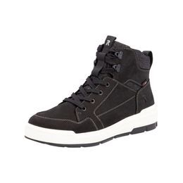 Schn&uuml;rstiefelette Rieker "Rieker Stiefelette Leder", Herren, Gr. 41, schwarz, Leder, Schuhe Schn&uuml;rstiefelette