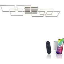 LED Deckenleuchte "Q-INIGO", stahlfarben, 7, 1 Stk., NEUHAUS Q SMART HOME LIGHTS, Leuchten, LED Deckenleuchte