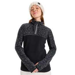Pullunder Roxy "Sayna Half Zip", Damen, Gr. XS, schwarz Roxygram tonal, Obermaterial: 100% Microfaser;, Pullover Pullunder
