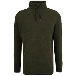 Strickfleece-Pullover Blend "Strickpullover BHComulco", Herren, Gr. XXL, gr&uuml;n (rosin), Obermaterial: 100% Baumwolle CO., Pullover