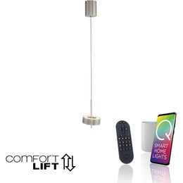 LED Pendelleuchte "Q-ROTATE", aluminiumfarben, 1, &Oslash; 14cm, 1 Stk., NEUHAUS Q SMART HOME LIGHTS, Leuchten, LED Pendelleuchte