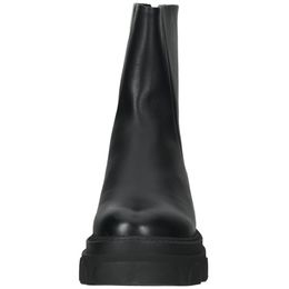 Stiefelette Steve Madden "Steve Madden Stiefelette Leder/Textil", Damen, Gr. 37, schwarz, Leder, Textil, Schuhe Stiefelette