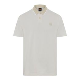 Poloshirt BOSS Orange "Passerford", Herren, Gr. L, light beige272, Jersey, Obermaterial: 100% Baumwolle, unifarben, regular fit normal, Rundhals, abgesteppte Kante, Shirts, Polokragen mit kontrastfarbigem Streifen, Regular Fit, reine Baumwolle