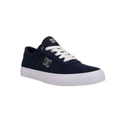 Sneaker DC Shoes "Teknic", Herren, Gr. 8,5(41), blau (navy, blau, wei&szlig;), Obermaterial:Obermaterial: Leder (Kuh) / Futter: Textil / Au&szlig;ensohle: Gummi;, Schuhe Sneaker