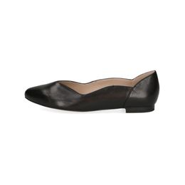 Ballerina Caprice "Caprice Ballerinas Leder", Damen, Gr. 37, schwarz, Leder, Schuhe Ballerina