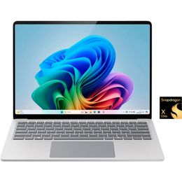 Microsoft Notebook "Surface Laptop, Copilot+ PC, 13" Touch-Display, 16 GB RAM, 7. Edition", grau (platinum), 16 GB RAM 1.000 GB SSD, X Elite, Microsoft Windows 11 Home, Notebooks