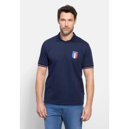 Poloshirt OLYMP "OLYMP Casual Wirk", Herren, Gr. L, marine, 55% Baumwolle, 45% Polyester, Shirts