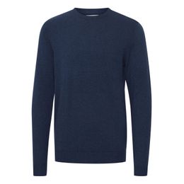 Strickfleece-Pullover Blend "Strickpullover BHPullover", Herren, Gr. M, blau (marineblaus), Obermaterial: 100% Baumwolle CO., Pullover