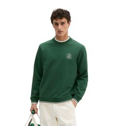 Marc O'Polo Sweatshirt MARC O'POLO "mit Fu&szlig;ball-R&uuml;ckenprint", Herren, Gr. L, ivy gr&uuml;n, Obermaterial: 100% Baumwolle, unifarben, regular fit, Rundhals, Rippb&uuml;ndchen, Sweatshirts Sweatshirt