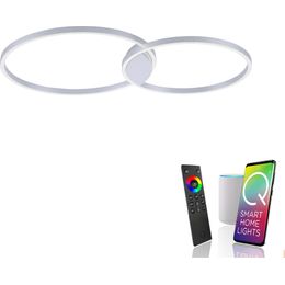 LED Deckenleuchte "Q-KATE", aluminiumfarben, 1, 1 Stk., NEUHAUS Q SMART HOME LIGHTS, Leuchten, LED Deckenleuchte