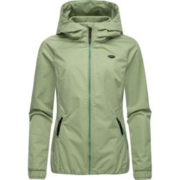 Outdoorjacke Ragwear "Dizzie Tech", Damen, Gr. M (38), braun (dusty), Obermaterial: 100% Polyester. Innenfutter: 100% Polyester. Wattierung: 100% Polyester, gerade h&uuml;ftbedeckend, hoch geschlossener Ausschnitt, &Auml;rmel ohne &Auml;rmelschlitz Rippstrickb&uuml;ndchen mit Gummizug, Jacken Outdoorjacke, Wasserdichte Damen &Uuml;bergangsjacke mit gro&szlig;er Kapuze