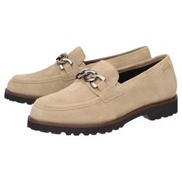 Slipper Sioux "Meredith-734-H", Damen, Gr. 36 (UK 3 1/2), beige, Obermaterial: 100% Lammveloursleder LAVL. 100% Gummi rubber., Schuhe Slipper