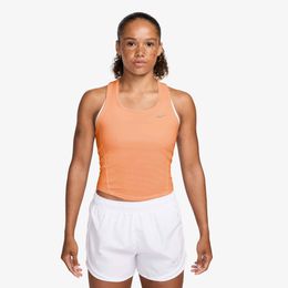 Tanktop Nike "W NK TEMPO DF CRP MESH TANK", Damen, Gr. M, orange pulse, Obermaterial: 80% Polyester, 20% Elasthan, normal, Rundhals, Tops Tanktop, sportliche Schnittform, f&uuml;r aktive Eins&auml;tze, mit Dri-FIT Technologie