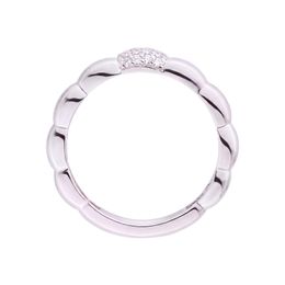 Silberring Jobo "Ring Fingerring" Gr. 50, silber (silber 925), Fingerringe, Damen, 50, Silber 925 (Sterlingsilber), Silberring, 925 Silber rhodiniert mit 18 Zirkonia