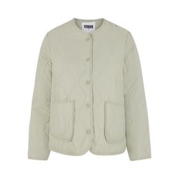 Allwetterjacke Urban Classics "Urban Classics Ladies Quilted Jacket", Damen, Gr. 3XL, softsalvia, 100% Polyamid, unifarben, normal, Rundhals, Jacken
