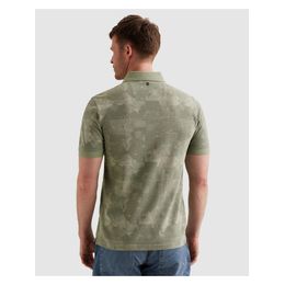 PME-Legend Poloshirt PME LEGEND "Short sleeve polo printed two tone pique", Herren, Gr. L, iceberg gr&uuml;n, Jersey, Obermaterial: 100% Baumwolle, bestickt, regular fit normal, ohne Ausschnitt, Shirts, mit Logo Stickerei