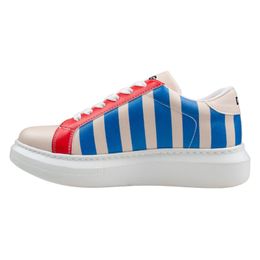 Sneaker DOGO "Verona Low-Top Sneaker Mon Amour Damen Sneaker", Damen, Gr. 36, Normalschaft, wei&szlig;, Lederimitat, Schuhe Sneaker, Handgefertigt